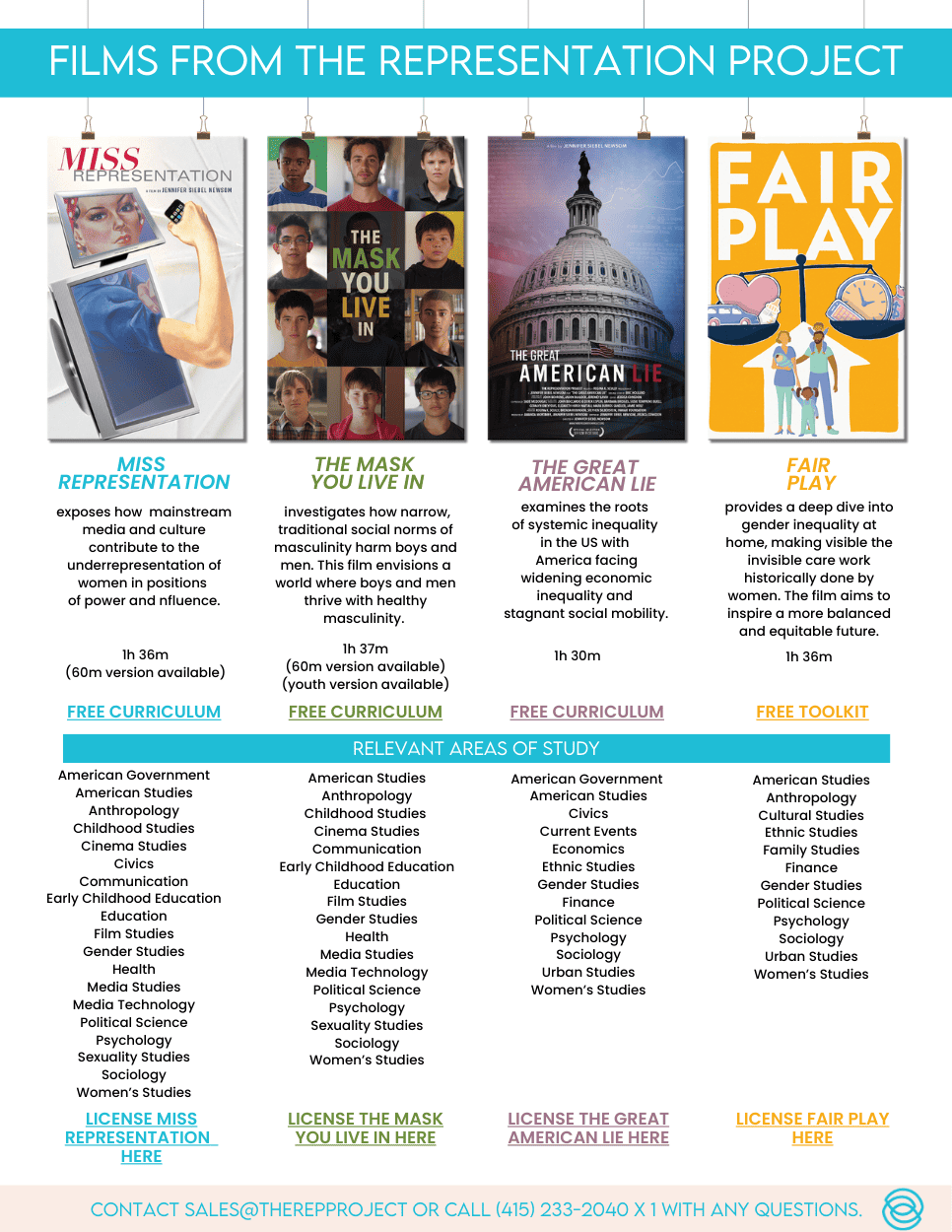 FREE CURRICULUM - The Representation Project